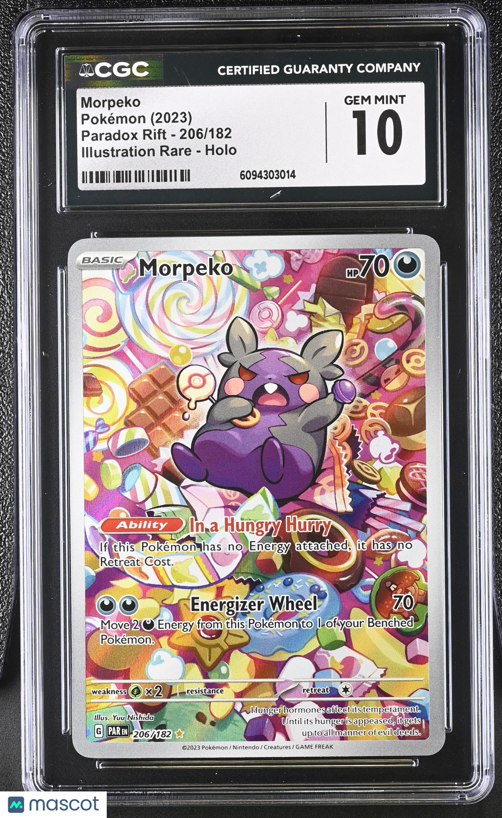 2023 Pokemon Morpeko #206/182 Illustration Rare CGC 10 – MoBrosTC