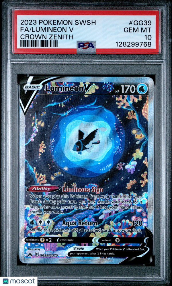 2023 Pokemon Sword And Shield Crown Zenith Lumineon V #GG39 Fa Crown Z ...